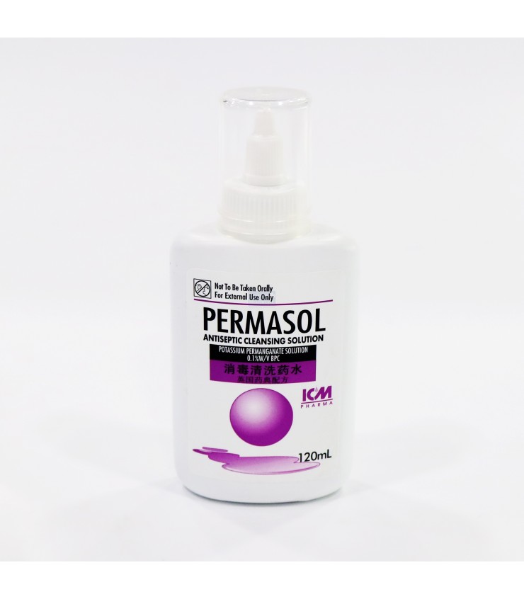 Permasol Antiseptic Cleansing Solution 120ml | Per Bottle ...