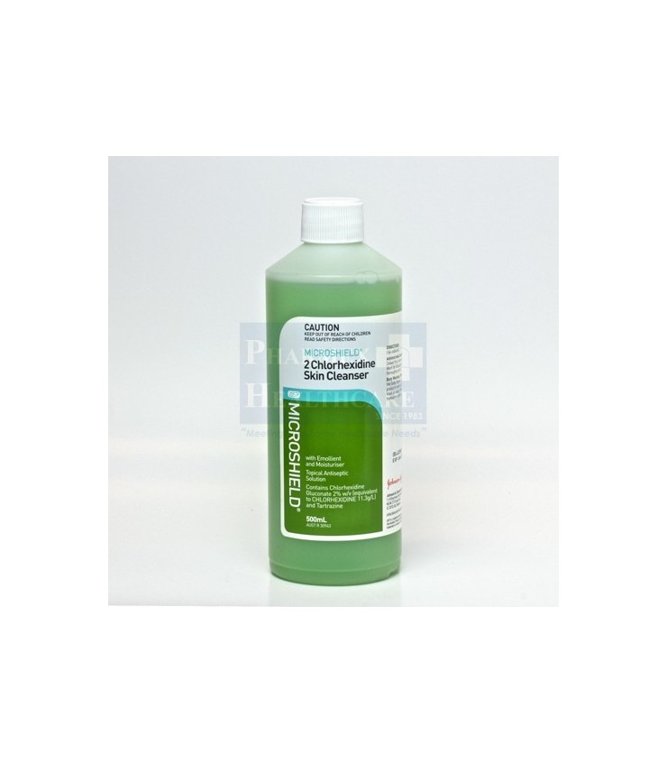 Microshield 2 Skin Cleanser with 2% Chlorhexidine 500ml | Per Bottle ...
