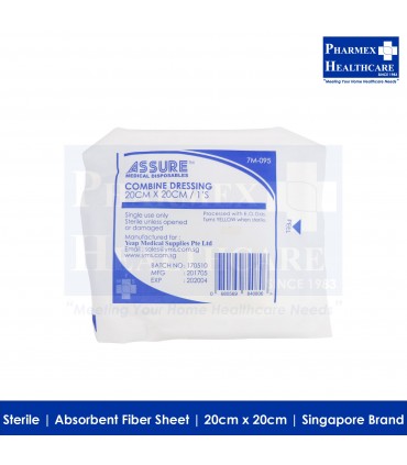 Combine Dressing (ASSURE), 10cm x 20cm, 7M-094, Per Piece Size 20cm x 20cm