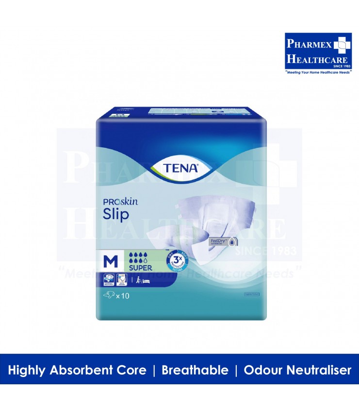 TENA Slip Super Adult Diapers - Medium | Pharmex Healthcare