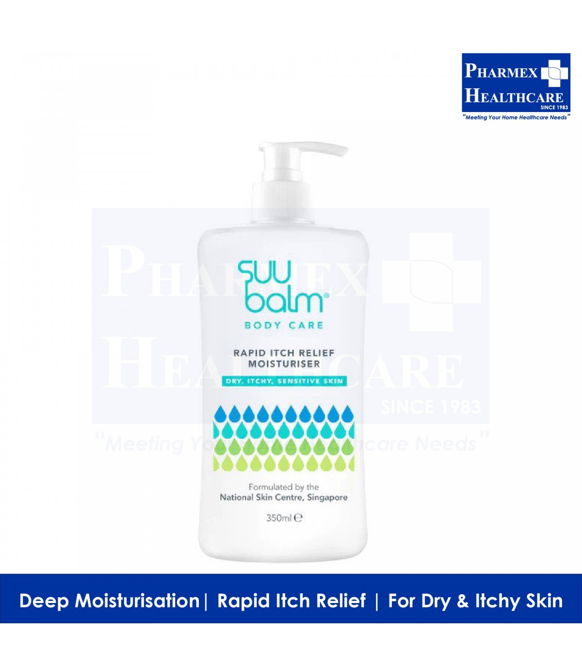 SUU BALM Rapid Itch Relief Moisturiser (75ml & 350ml) | Pharmex Healthcare