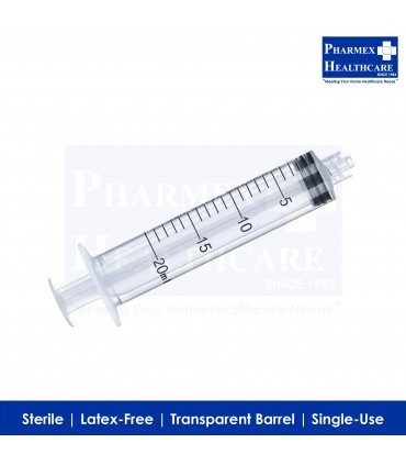 NIPRO Syringes Without Needle Luer Lock (4 Available Sizes) Type 20cc