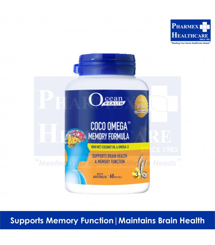 Coco Omega Memory Formula (Oceanhealth) 60's/bot Size 60 softgels