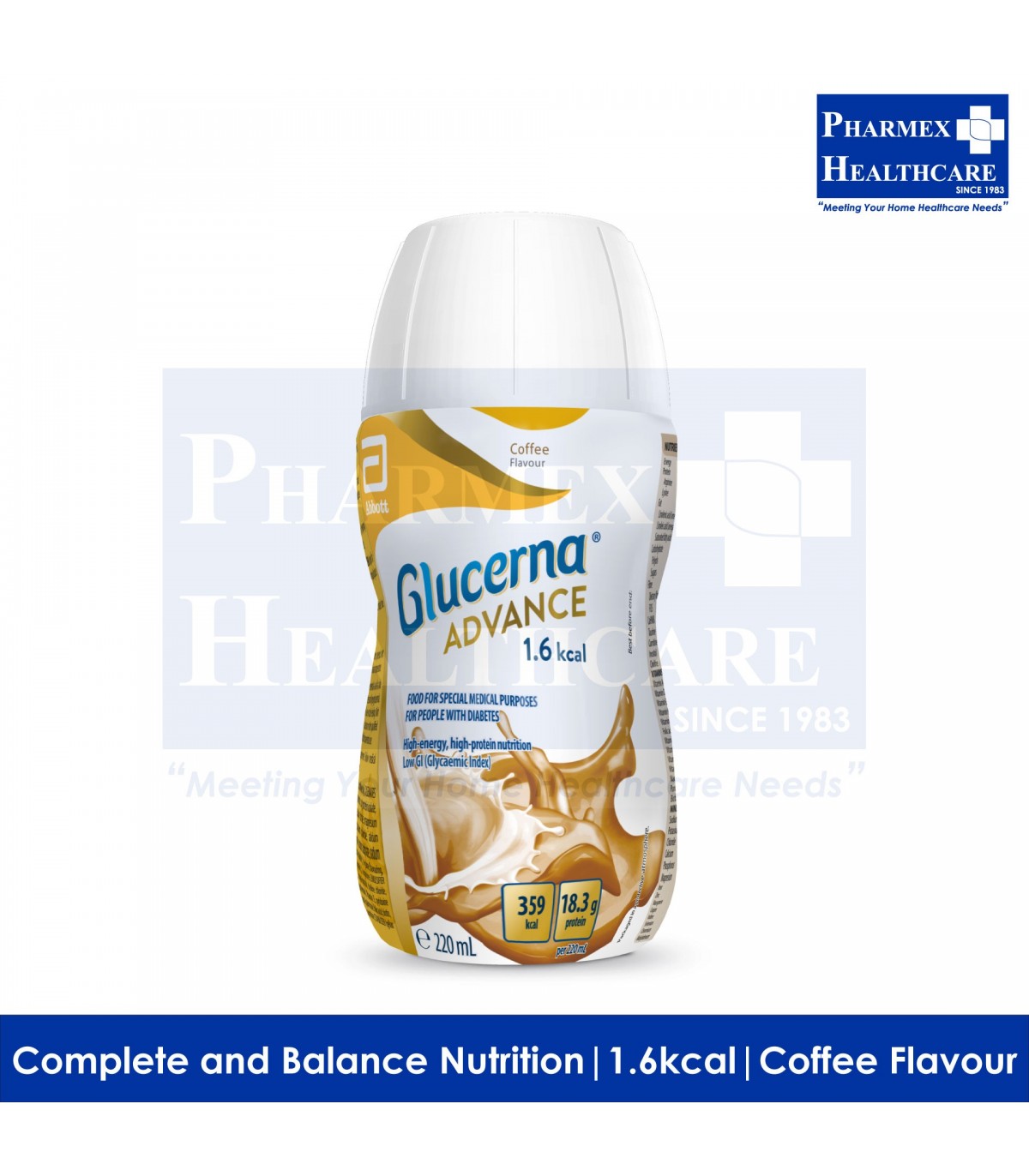 ABBOTT Glucerna Advance 1.6kcal with HMB (Vanilla/Coffee/Strawberry ...