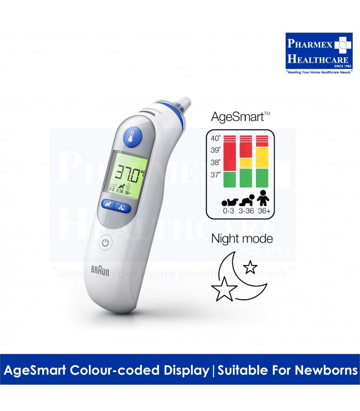 BRAUN Infrared Ear Thermometer, ThermoScan® 7+ IRT6525
