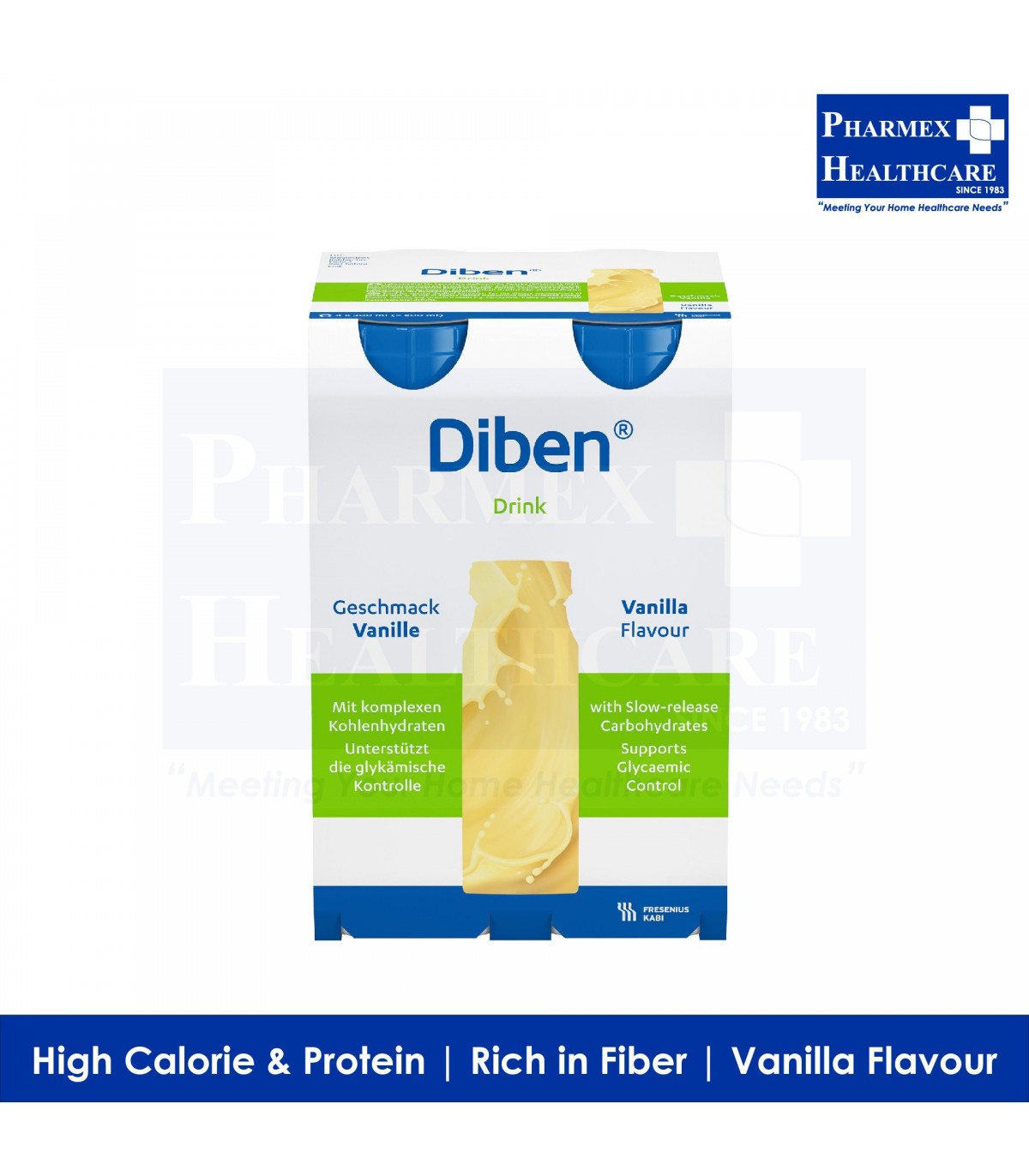 Diben 200ml x 4 Bottles (3 Available Flavours) Flavour Vanilla