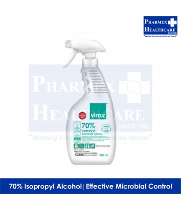 VIROX 70% Isopropyl Alcohol Disinfectant Liquid Spray 500ml