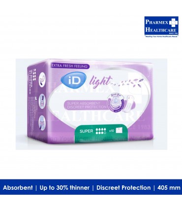 iD Light Super Shaped Pads, Bladder Leakage Protection, Discreet and ...