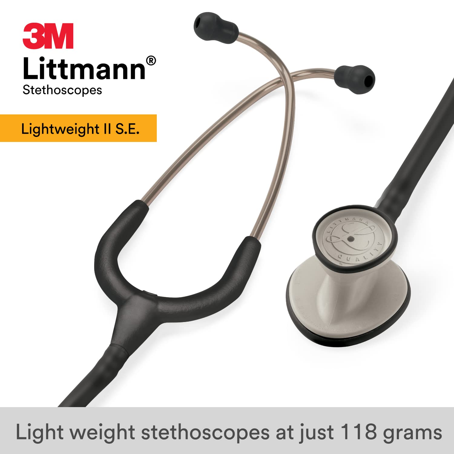 3M Littmann Lightweight II S.E. Stethoscope, 2452, Caribbean Blue Tube, 28"