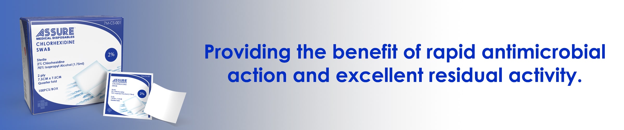 ASSURE 2% Chlorhexidine Swab | Pharmex Healthcare