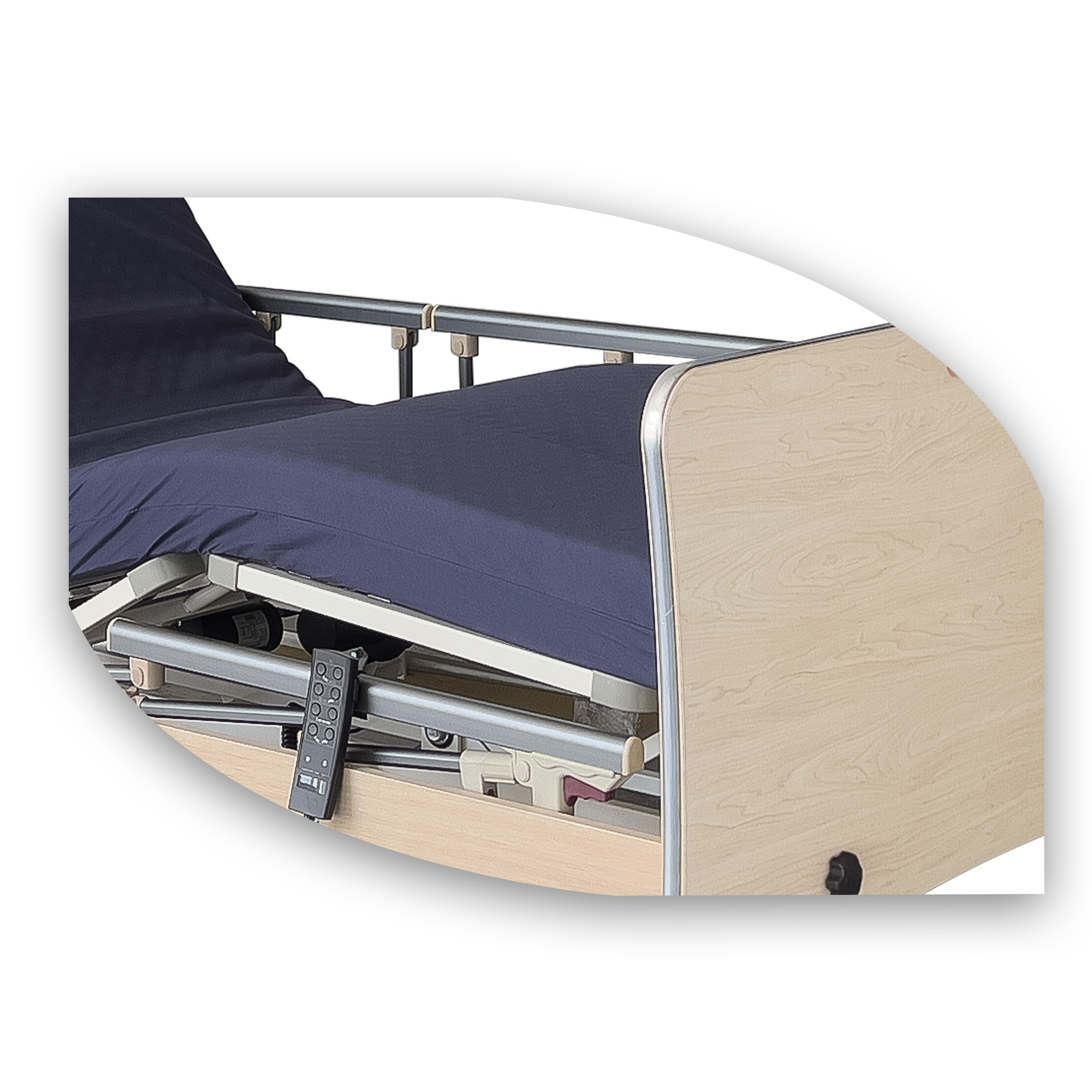 ASSURE REHAB Maple Electric Low Bed | AR-0553-MAPLE – Yeap Medical