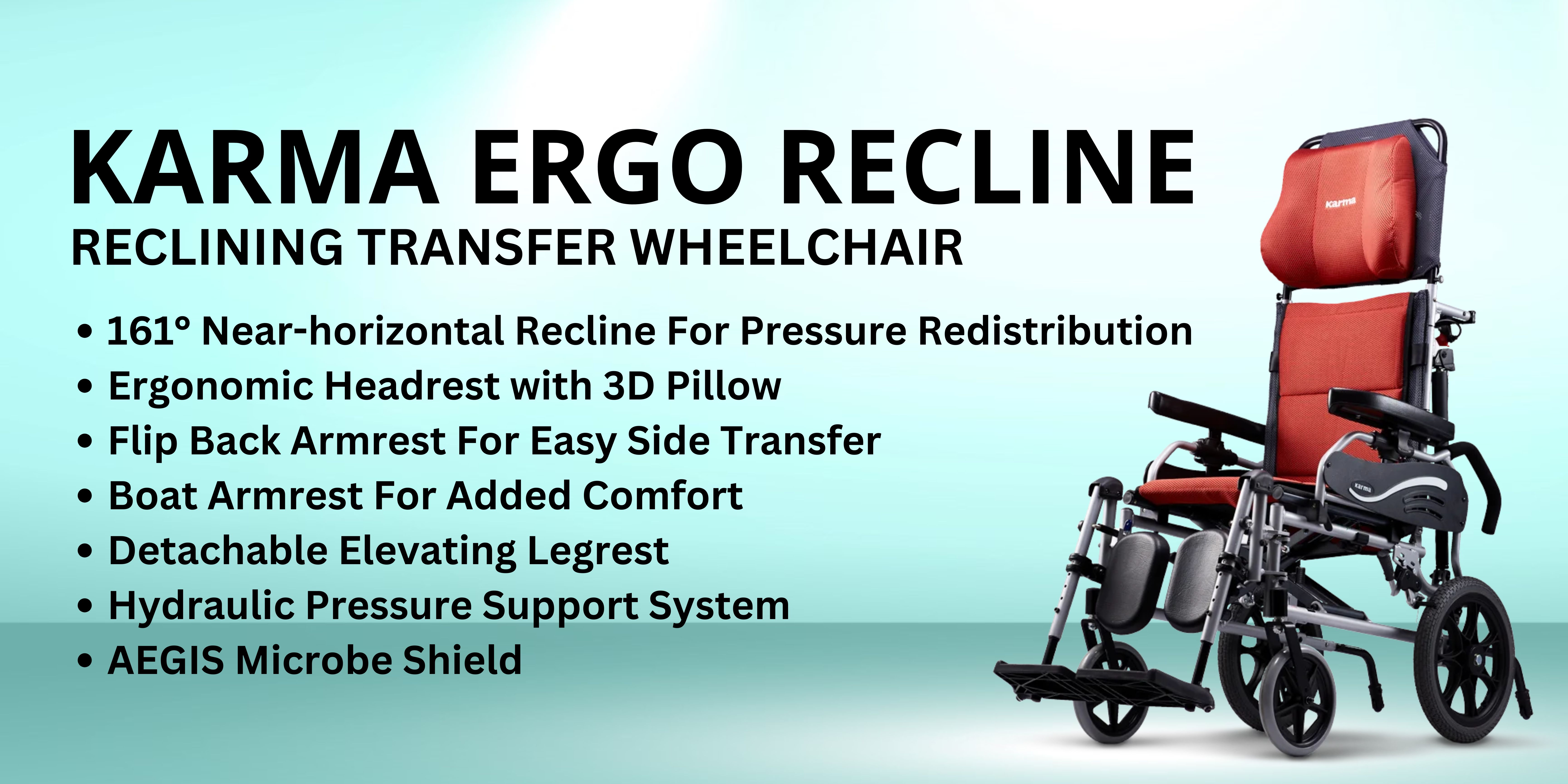 KARMA Ergo Recline Pushchair With Detachable Elevating Footrest, 18 ...