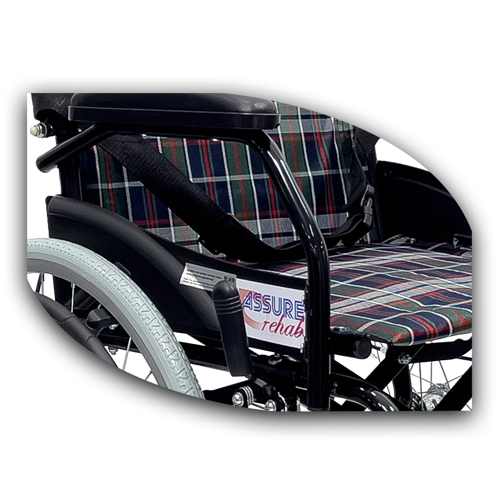 ASSURE REHAB Wheelchair with Flip-up Footrest AR-0104 – Yeap Medical